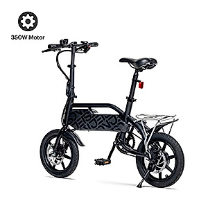 Jetson J5 Electric Bike, Top Speed of 15 MPH, Maximum Range of 15 miles with Twist Throttle Or 30 miles with Pedal Assist, 350-Watt Motor, Ages 12+, Black, JJ5-BLK