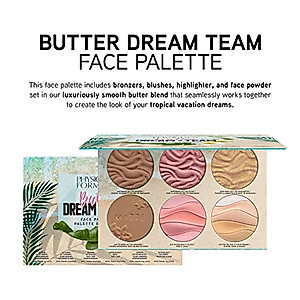 Physicians Formula Butter Dream Team Palette Makeup Gift Set, Bronzer, Blush, Face Powder, Dermatologist Approved