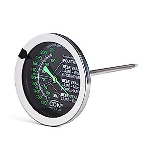 CDN ProAccurate Oven Thermometer, Pack of 1, Black