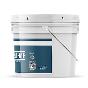 Earthborn Elements Calcium Sulfate 1 Gallon Bucket, Anticaking, pH Regulator, Thickener, Plaster Additive