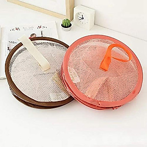 Zerodeko Laundry Drying Rack Collapsible Folding Mesh Hanging Basket Dryer Net 3 Layer Drying Rack Windproof Collapsible Underwear Bra Drying Rack Plant Dryer Net Hanging Baskets