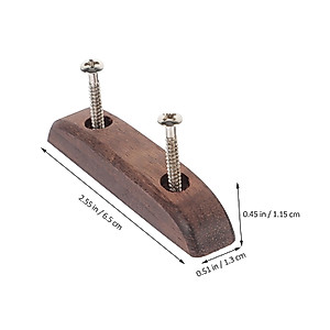 Artibetter 2pcs Rosewood Guitar Thumb Rest Bass Finger Rest with Mounting Screws