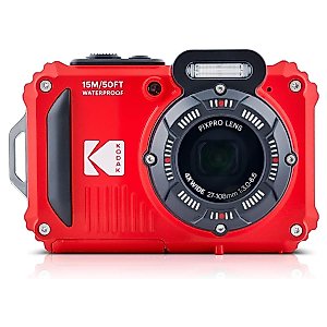 KODAK PIXPRO WPZ2 Rugged Waterproof Digital Camera 16MP 4X Optical Zoom 2.7" LCD Full HD Video, Red