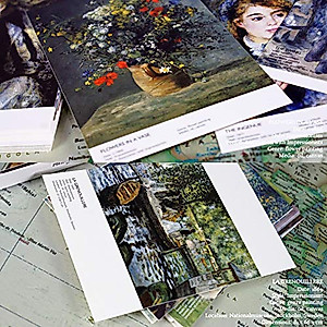 Beautiful Art Postcards set of 30 Pierre Auguste Renoir Post card variety pack Famous Painting Scenery,4 x 6 Inches