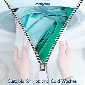 MAAGROOT 10 Pcs [2XXL/2XL/2L/2M/1S/1Mini] Durable Honeycomb Mesh Laundry bags for Delicates,Travel Organization Bag for Lingerie,Blanket,Clothes,Jeans,Bath Towel,Sock