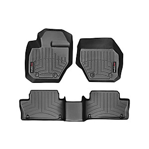 WeatherTech Custom Fit FloorLiners for Volvo XC60-1st & 2nd Row (44234-1-2), Black