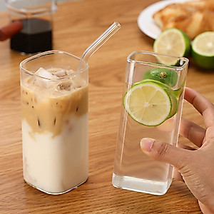 Glass Straw Water Beverage Drinking Glass Texture Glass Drinkware Suitable For Party Decorations