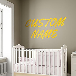 VulgrCo Custom Name Wall Decal for Kids Room, Personalized Wall Decals and Stickers for Nursery, Baby Name Wall Decor, Peel & Stick Name Decals for Walls
