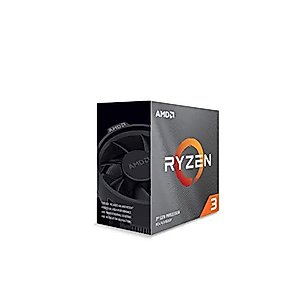 AMD Ryzen 3 3100 4-Core, 8-Thread Unlocked Desktop Processor with Wraith Stealth Cooler
