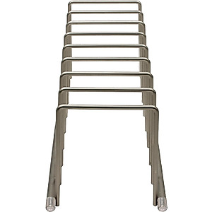 FitWell Kitchen Bakeware Organizer,Plate Racks,Rack for Plastic Lids,Cutting Boards,Cookie Sheets,Pots & Pans Holder,Compact Kitchen Storage,Cabinet Organizer