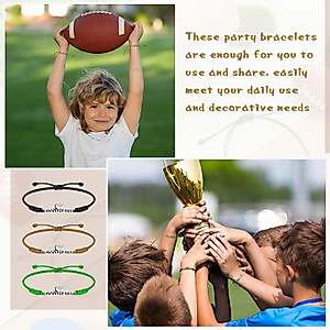Sureio 48 Pcs Sports Gifts Bulk Sports Ball Bracelet Team Gifts Rope Braided Charm Bracelet Sport Birthday Party Favors for Girls Boys Kids (Basketball)