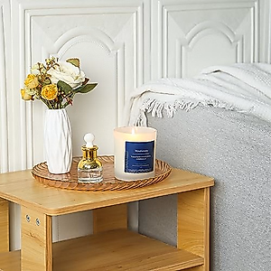 Vanilla&Coconut Scented Soy Candles for Home, Aromatherapy Candle Gift for Women, Natural Soy Wax Jar Candle for Relief & Relaxation, 7.7OZ (V C)