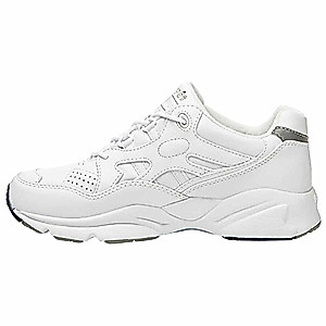Propét Womens Stability Walker Sneaker, White, 11 X-Wide US