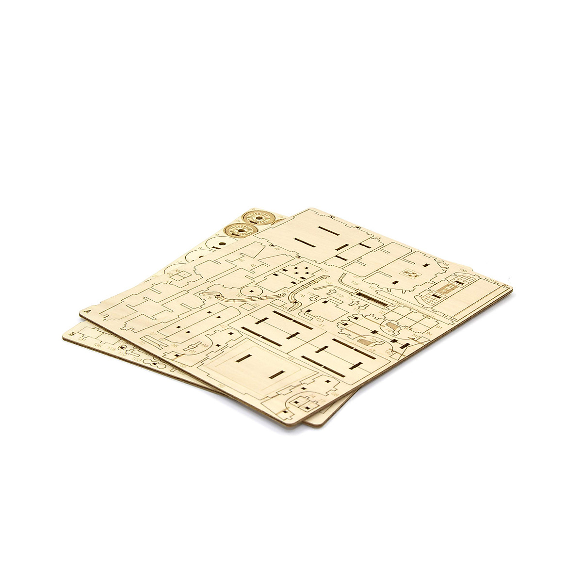 Back to The Future Delorean 3D Wood Puzzle & Model Figure Kit (154 Pcs) - Build & Paint Your Own 3-D Movie Car Replica Toy, No Glue Required - Easter Basket Gift for Kids, Teens, Adults 10+