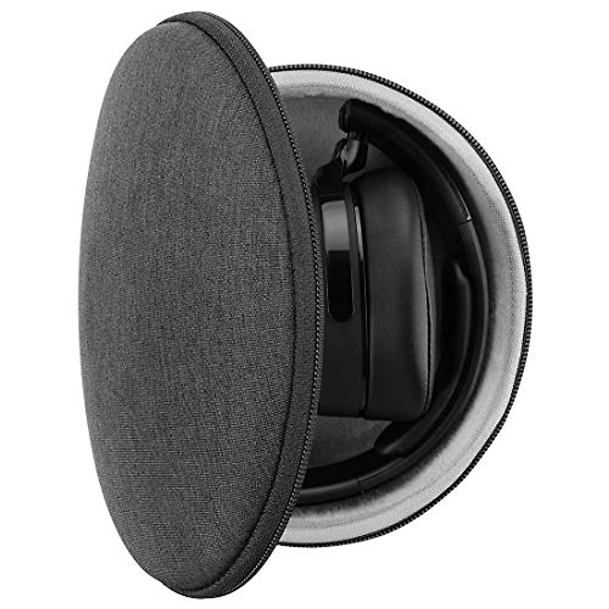 Geekria Shield Headphones Case Compatible with Skullcandy Crusher ANC, Crusher Evo, Hesh ANC, Hesh 3, OneOdio A70 Case, Replacement Hard Shell Carrying Bag with Cable Storage (Dark Grey)