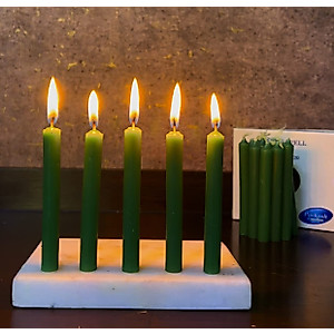 PROSPERRO LUMO by Parkash Candles Chime Candles/Stick Candle/Spell Candle Set of 40 | Ritual Spell Candle | Unscented (Green)