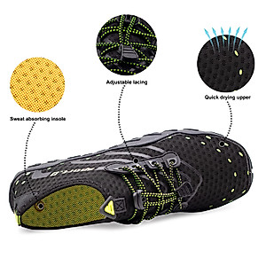 Teemie Water Shoes for Men Women Quick-Dry Barefoot Aqua Sock Outdoor Athletic Sport Shoes