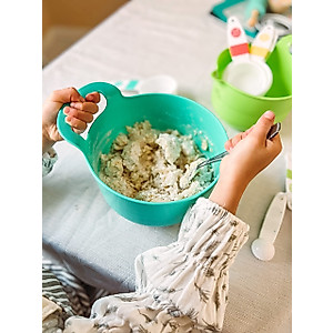 Tovla Jr. Cooking and Baking Montessori Mixing Bowl and Pitcher Set for Kids - Baking Supplies for Boys and Girls