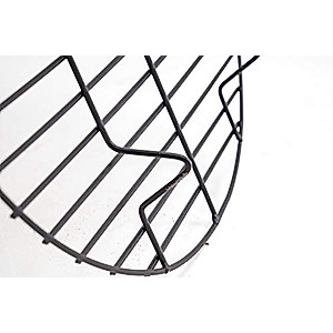 Mcombo 32" Metal Bronze Fire Pit Round Table Backyard Patio Terrace Fire Bowl Heater/BBQ/Ice Pit with Charcoal Rack Waterproof Cover 0146, Bronze