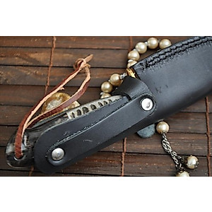 Perkin - Custom Damascus Handmade Hunting Knife - Bushcraft Knife