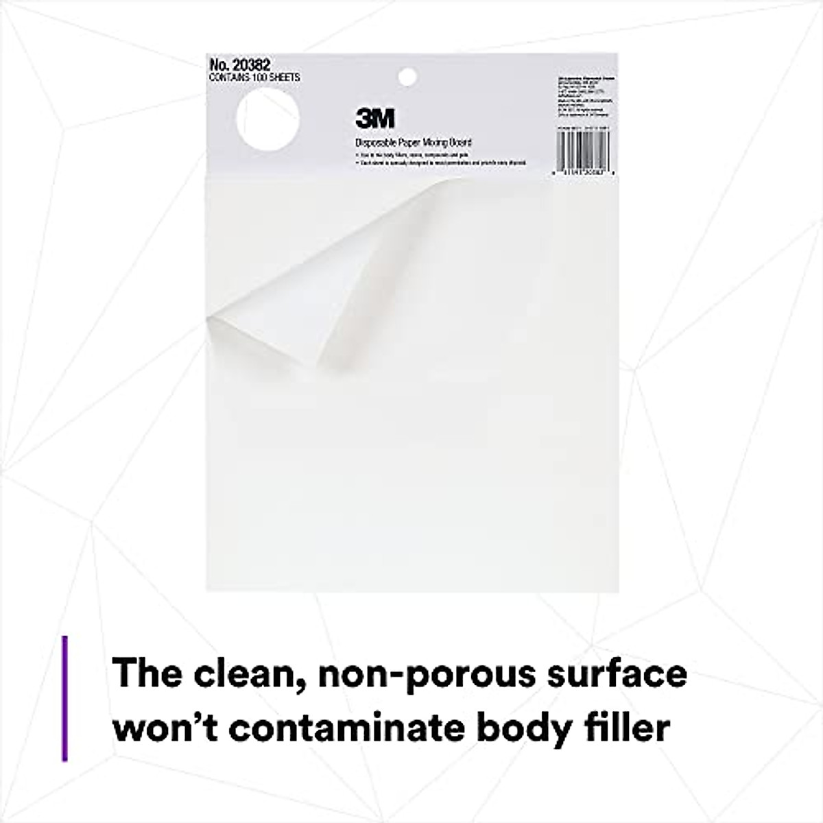 3M Disposable Mixing Board 20382 - Non-Porous & Economical