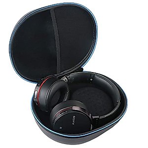 Baval Hard Headphones Case Travel Bag Compatible with Sony WH-L600 , Behringer, Audio-Technica, JBL, Xo Vision, Bose, Sennheiser, Beats, Maxell, Panasonic Full Size Headphone (Black)