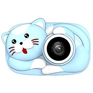 LINXHE 26MP Kids Camera for Girls Boys Children Digital Selfie Cameras 1080P HD Video with 2.4 Inch Screen, Birthday Toy for Boys Girl (Color : Blue, Memory Card : with 8g Memory Card)