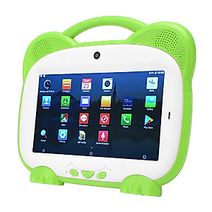 GLOGLOW Kids Touch Tablet, 5500mAh Tablet 7 Inch 4GB and 32GB HD 1080P for Girls (Green)