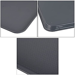 Wekioger Grey Plastic Serving Trays, 4 Packs Fast Food Trays
