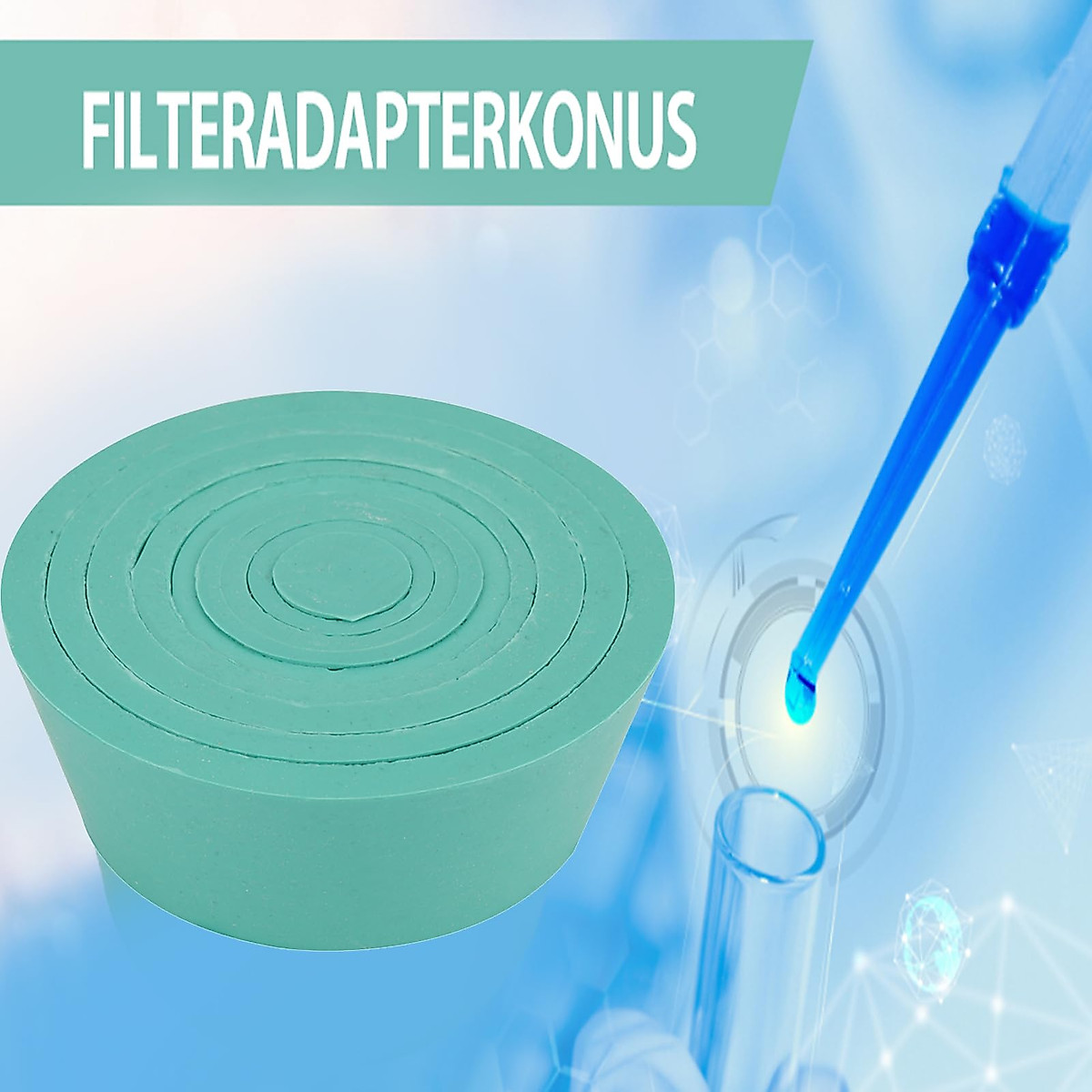 AUNMAS Filter Adapter Cones Rubber, Filtration Flask Vacuum Rubber Adaptor L25 204Y Stopper Buchner Funnel Flask Filtration Set