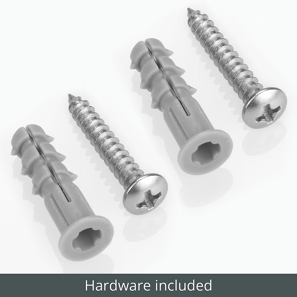 mDesign Metal Wall Mounted Paper Towel Holder Dispenser for Walls or Under Cabinet in Kitchen, Pantry, Cupboard, Sink Storage, Holds Jumbo Rolls - Omni Collection - Brushed Stainless Steel