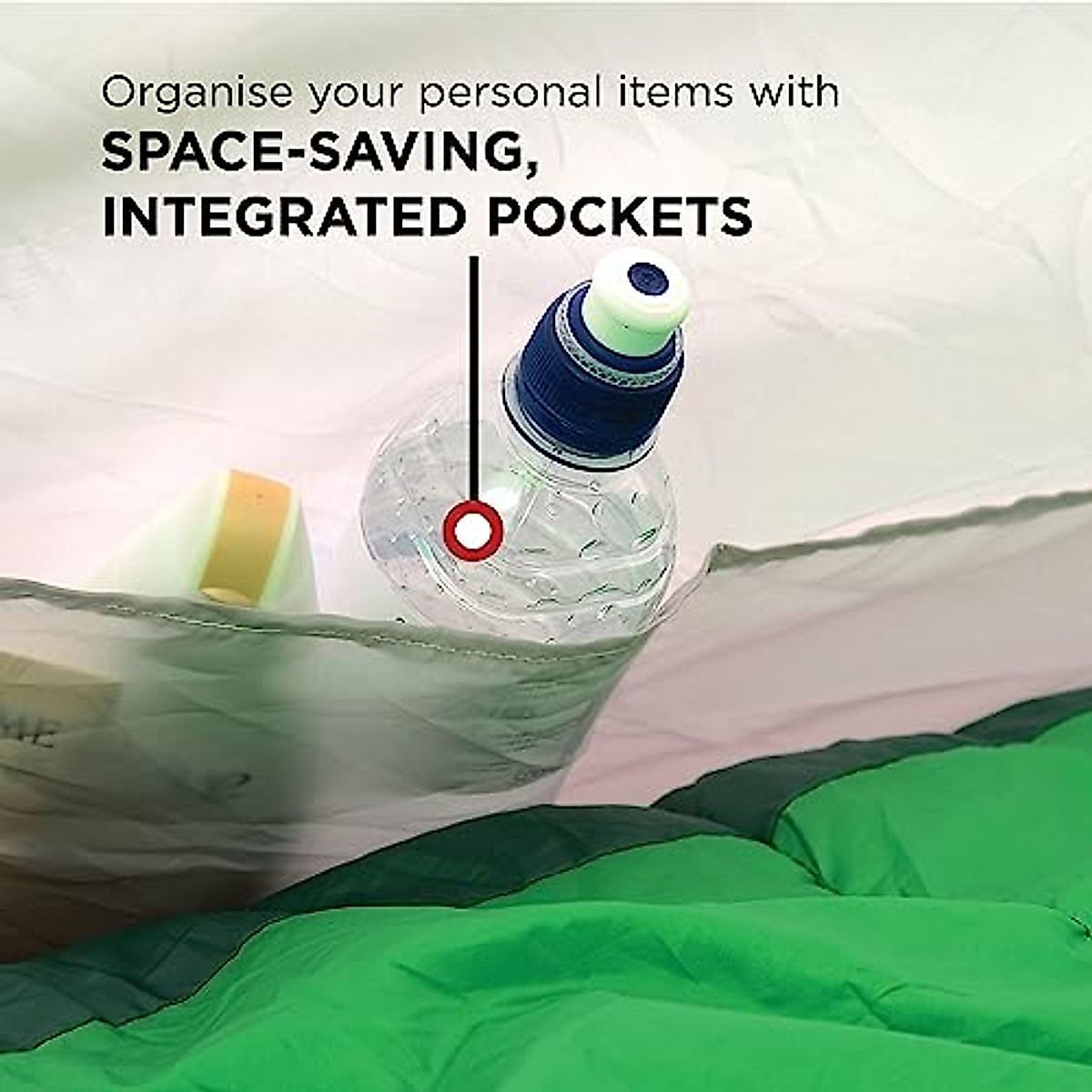 Coleman Cortes 3 Tent, 3 Man Tent, 1 Bedroom Hiking Tent, Absolutely Waterproof Lightweight Camping Tent with Sewn-in Groundsheet, Blue