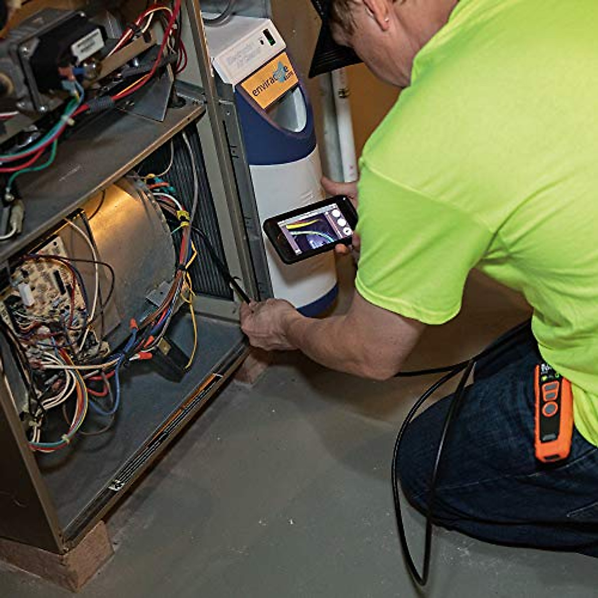 Klein Tools ET20 Wi-Fi Borescope Inspection Camera with Rechargeable Lithium-Ion Battery and On-Board LED Lights