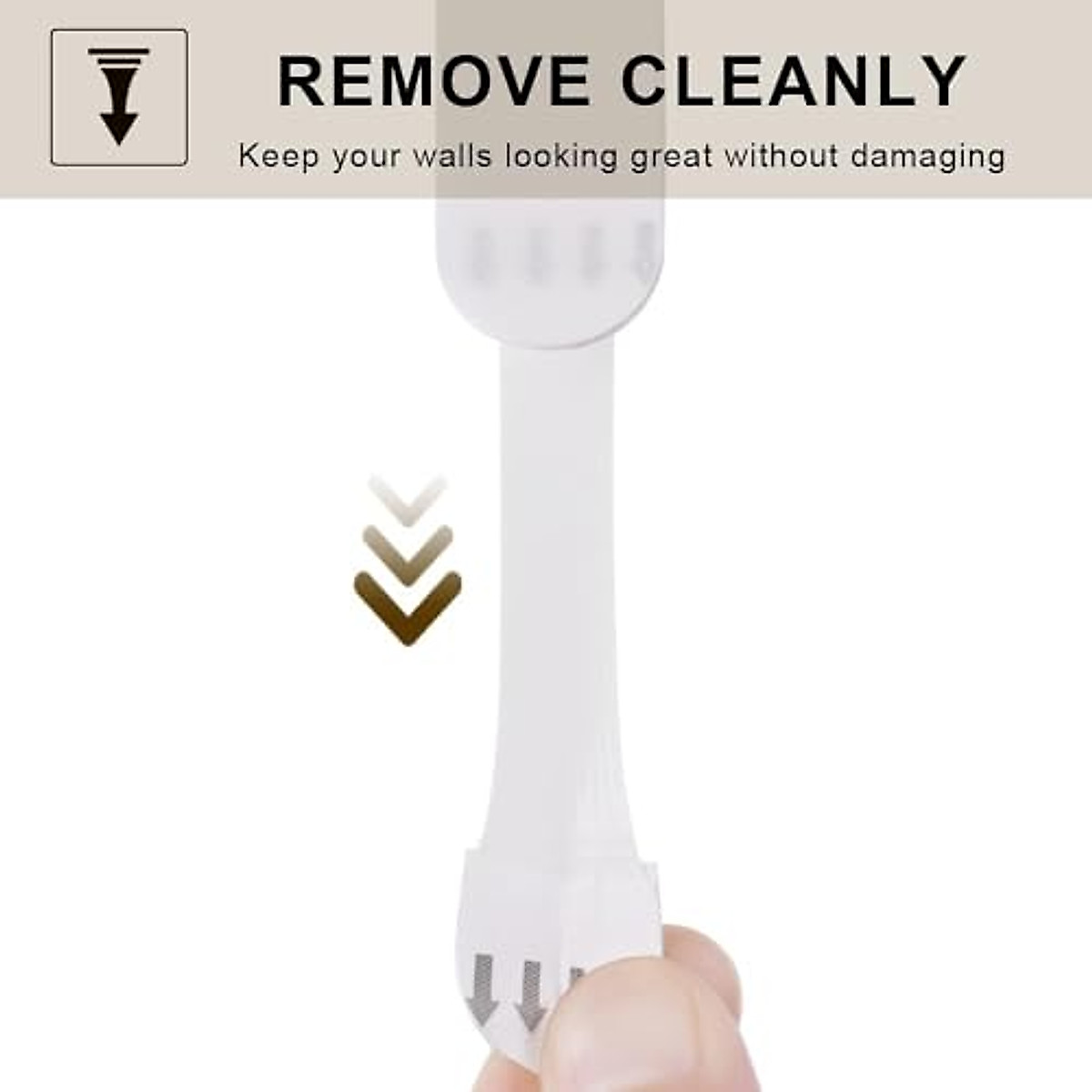 Ainiv 32-Pairs(64 Strips) Large Picture Hanging Strips Heavy Duty, Adhesive Hook and Loop Mounting Tapes Damage Free No Nails Picture Hangers for Frame Hanging Poster Strips Christmas Decorations