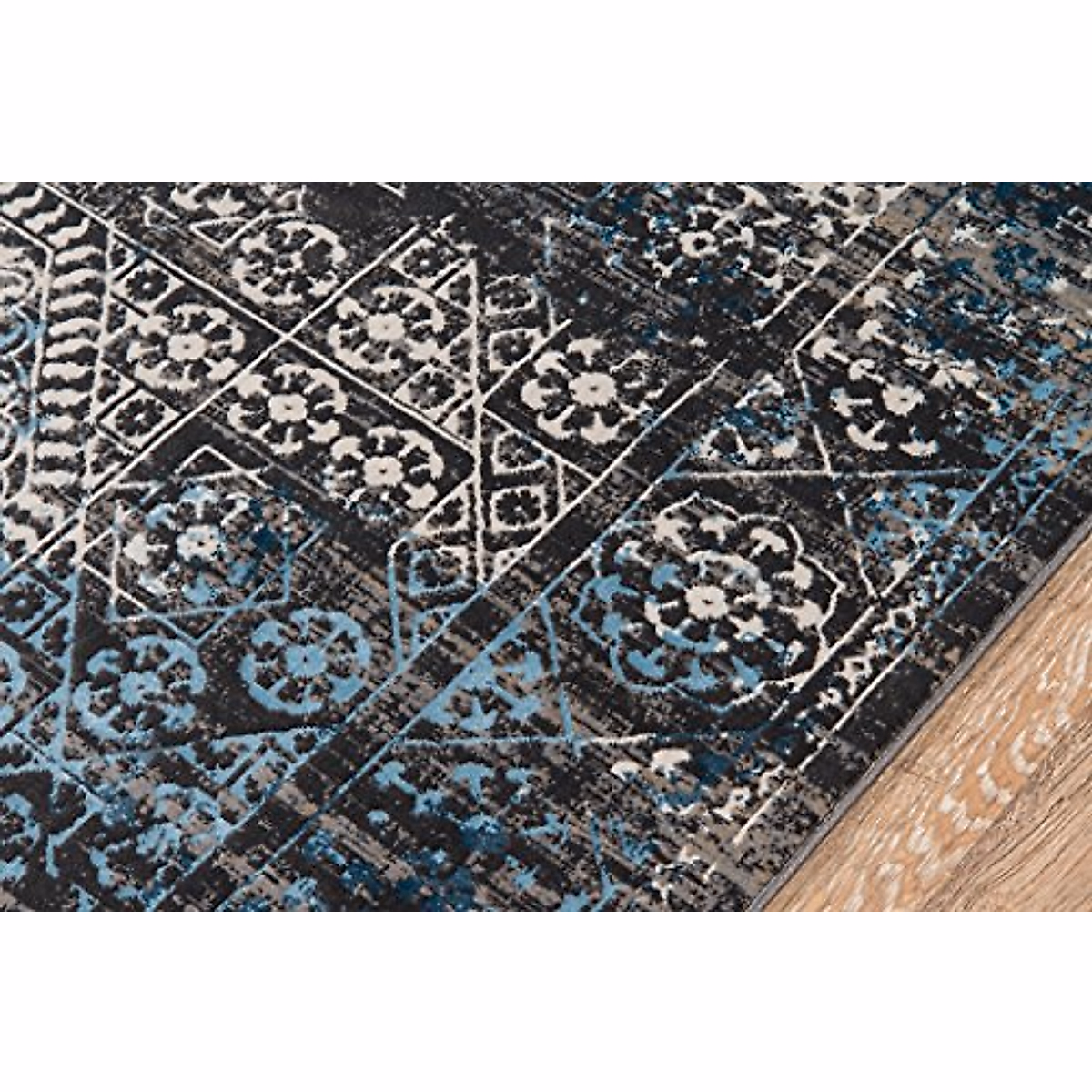 Momeni Rugs Juliet Collection Area Rug, 7'6" x 9'6", Charcoal