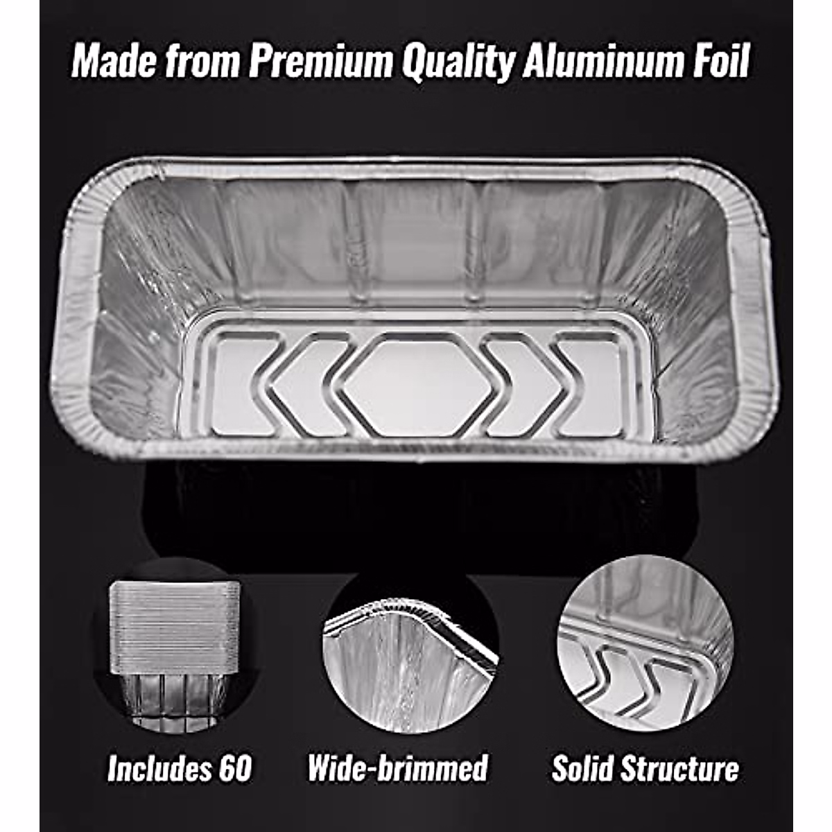 NUPICK 40 Pack Grease Cup Liners for Blackstone 17"/28"/36" Griddle, Drip Pan Liners for Blackstone 5017, Disposable Aluminum Foil Drip Pan Liner