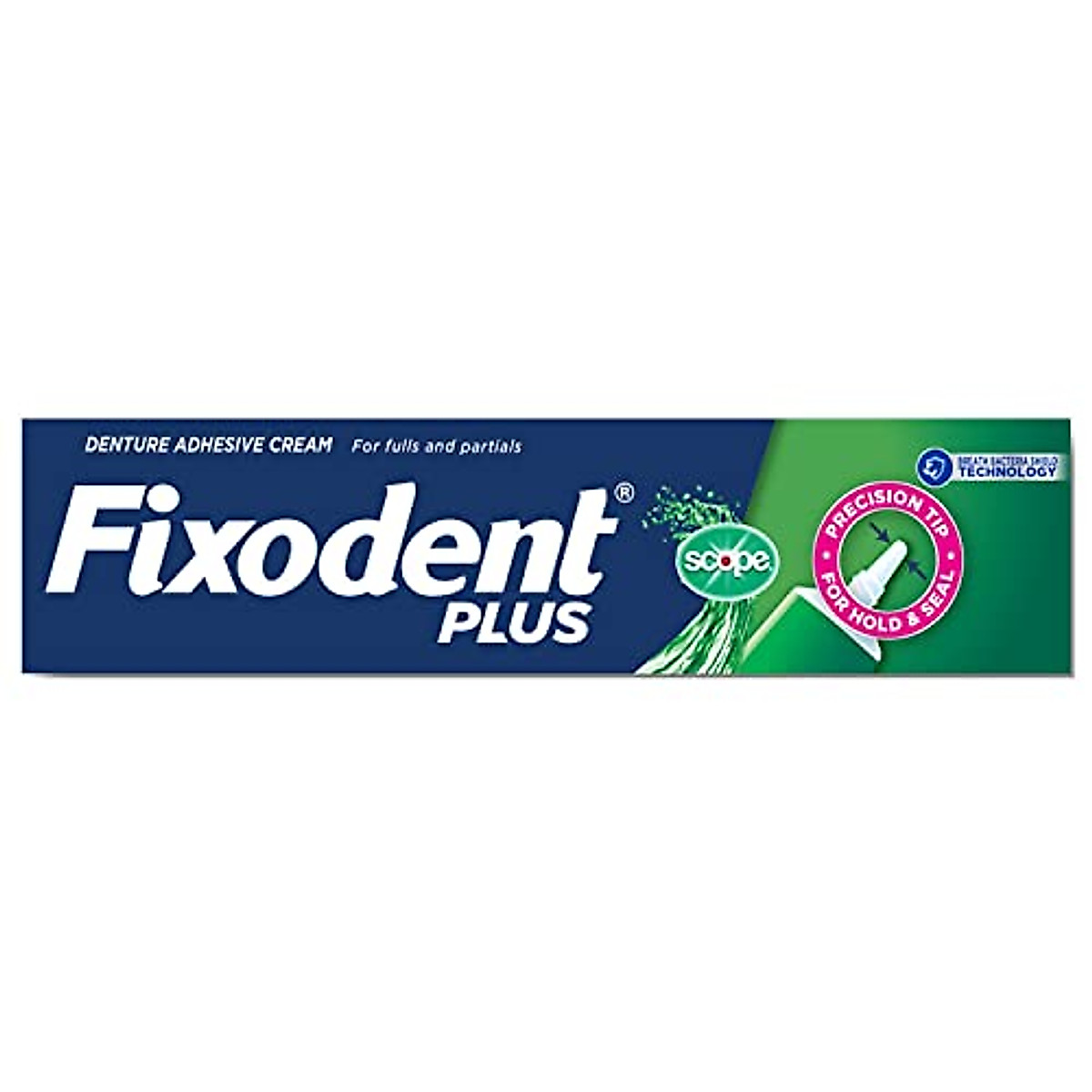 Fixodent Control Denture Adhesive Cream Plus Scope Flavor 2 oz (Pack of 8)