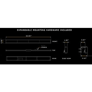 Tickercom Skybox Sports LED Ticker Display Live Scores for Man Cave 63 Inch Titan