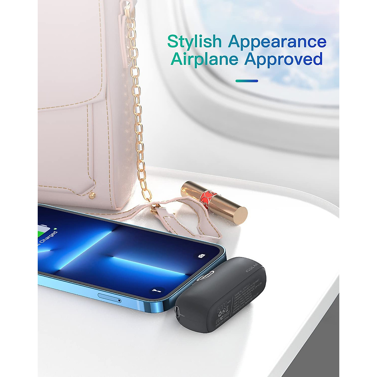 Kuulaa [2 Pack Portable Charger 5000mAh,Small Portable Charger for iPhone 14/14Pro/13/13 Pro/12/11 & Mini PD20W USB C Power Bank Fast Charging for iPhone 15/Samsung Galaxy/Google Pixel,