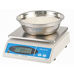 Brecknell 405-15, LCD Electronic Compact Portion Control Scale, 30 lb x 0.005 lb