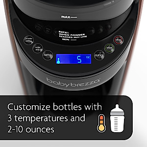 Baby Brezza Formula Pro Advanced Formula Dispenser Machine - Automatically Mix a Warm Formula Bottle Instantly - Easily Make Bottle with Automatic Powder Blending, Rose Gold