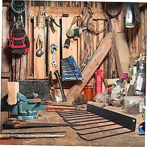 KITANDOVE 1 Set Workshop Storage Rack Iron Tool Organization Home Tool Storage Holder Drill Charging Station Black