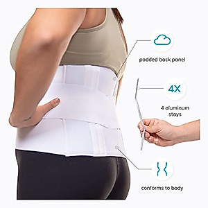 BraceAbility Plus Size 2XL Bariatric Back Brace - XXL Big and Tall Lumbar Support Girdle for Obesity Lower Back Pain in Extra Large, Heavy or Overweight Men and Women (Fits 50"-55")