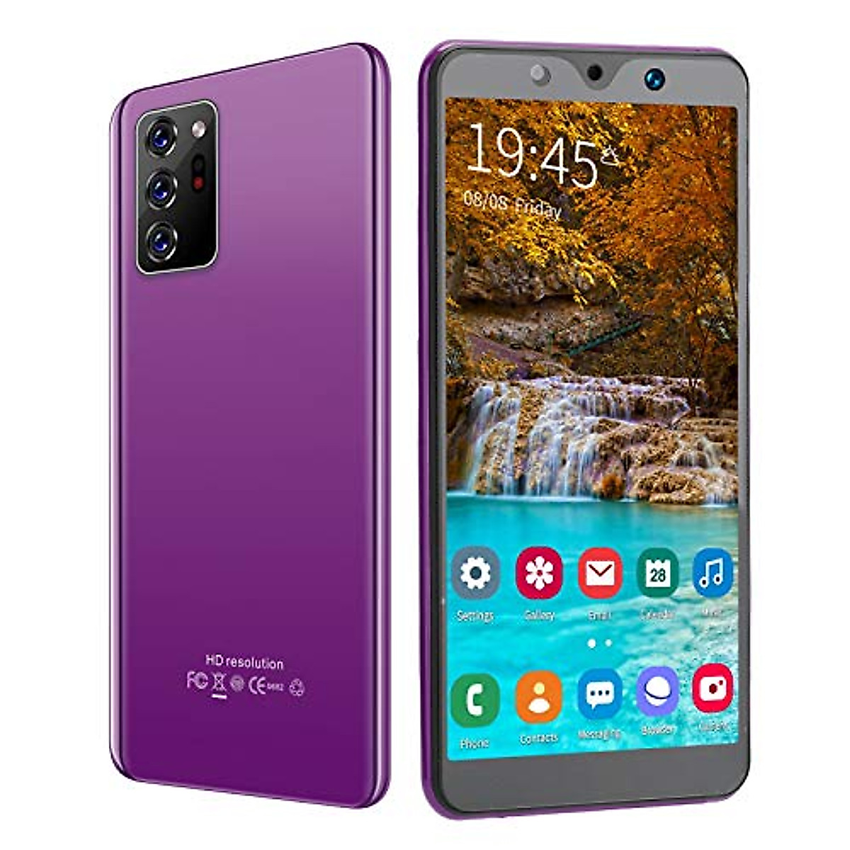 AYNEFY Note30 Plus Smartphone, 5.72in HD Full Screen Smart Phone, Dual Cards Dual Standby Cell Phone, 512MB 4GB Unlocked Phones for Android 4.4.2, 480x960 Resolution, Support WiFi