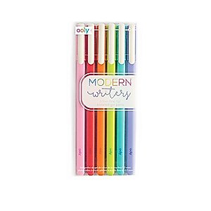 OOLY, Modern Writers Gel Pens, Set of 6