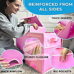 QUOKKA Toy Storage Box Elephant & Toy Storage Box Unicorn Playroom Organizers