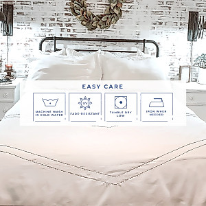Kotton Culture 600 Thread Count 100% Egyptian Cotton 11 Piece Duvet Cover Set - Breathable All Season Comforter Cover with Zipper Closure & Corner Ties Sateen Weave (White, Oversized King)