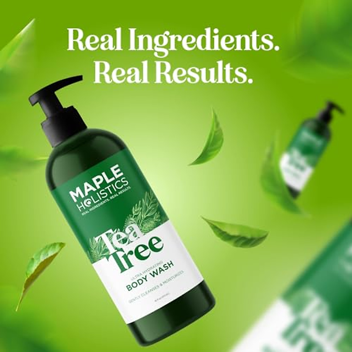 Tea Tree Oil Body Wash - Hydrating Shower Gel Tea Tree Body Wash for Women and Men - Women and Mens Body Soap with Peppermint and Tea Tree Essential Oil and Moisturizing Body Wash for Dry Skin Care