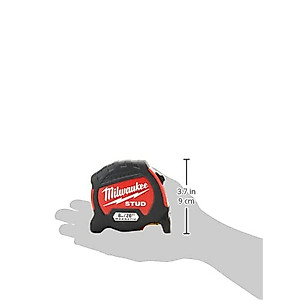 Milwaukee 4932471629 Stud GEN 2 Magnetic Measure Tape Metric/Imperial 8m/26ft-4932471629