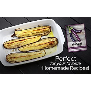 Eggplant Seeds for Planting - (Long Purple) is A Great Heirloom, Non-GMO Vegetable Variety- 500 mg Seeds Great for Outdoor Spring, Winter and Fall Gardening by Gardeners Basics